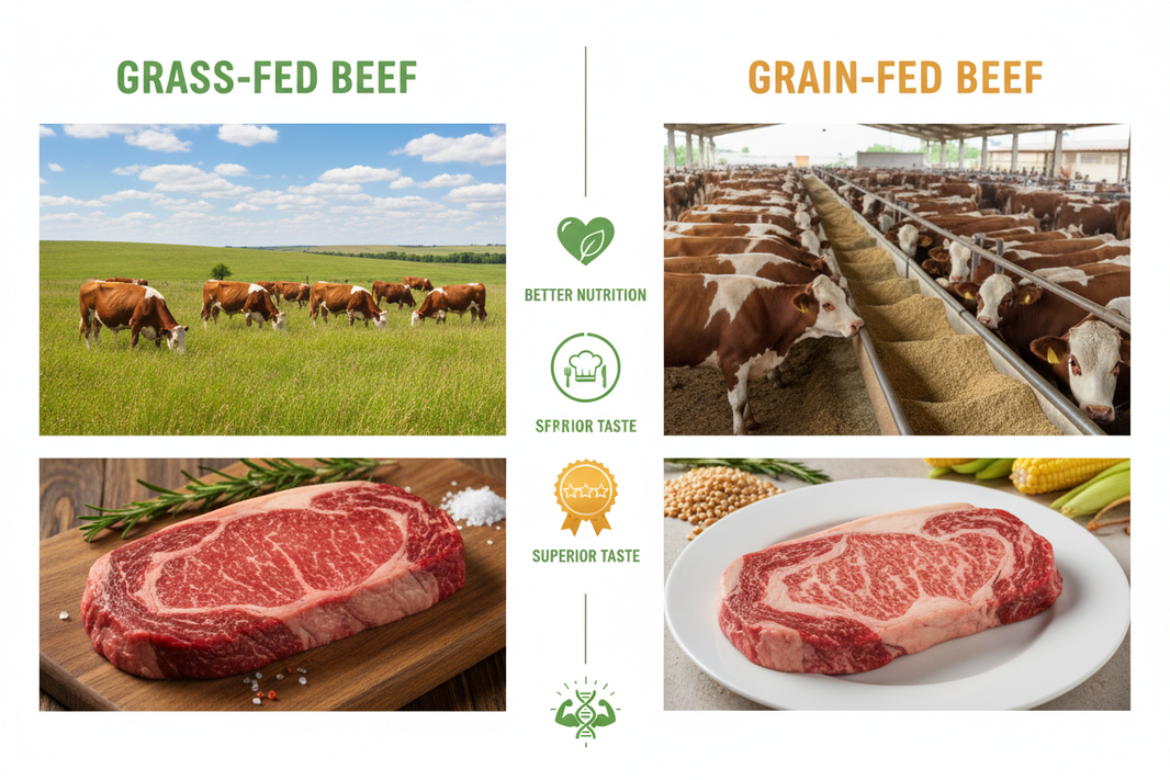 Grass Fed Beef vs Grain Fed Beef: Which One Is Healthier and Tastier f ...