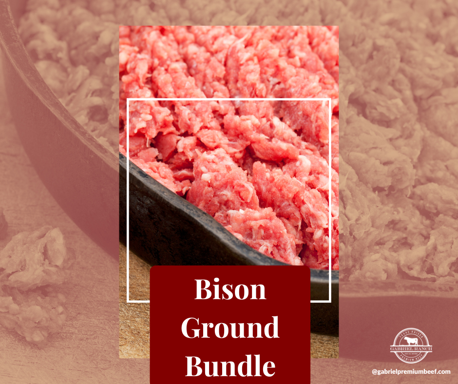 Bison Ground Bundle | Grass-Fed Beef from a Family-Owned Cattle Ranch ...